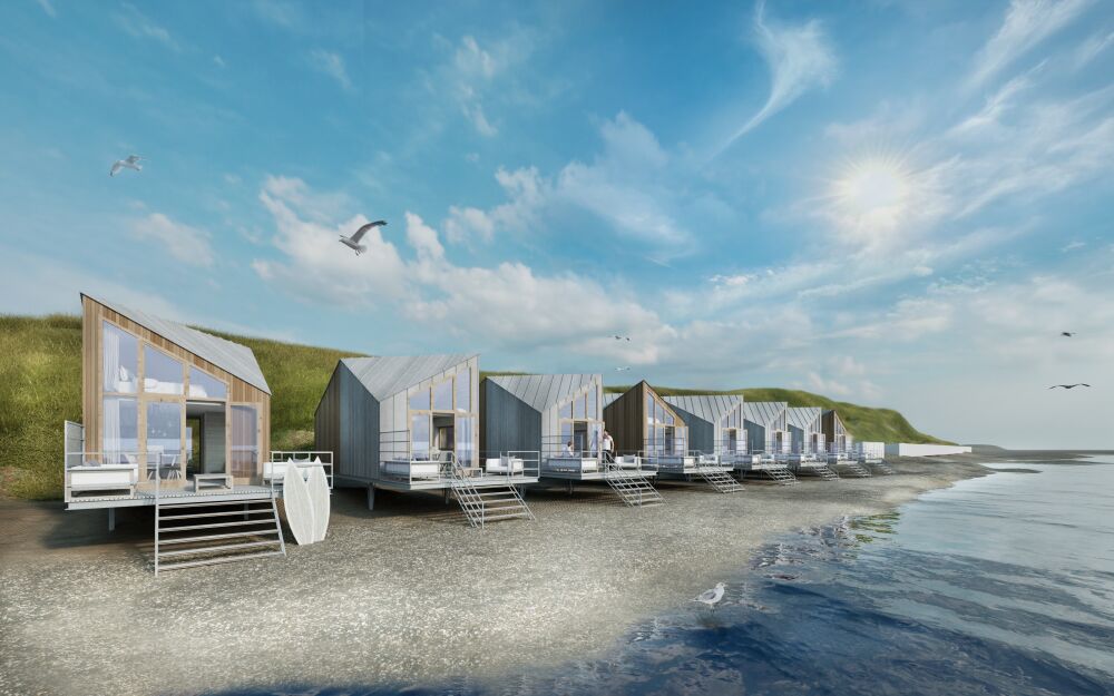 Slaaphuisje 4 personen - Slapen op het strand in Zeeland